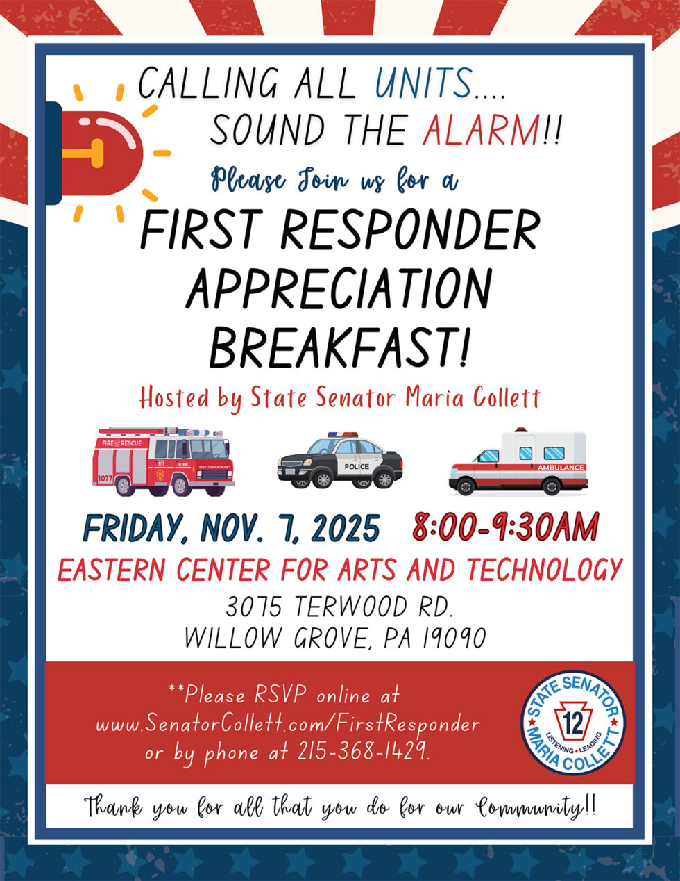 First Responder Appreciation Breakfast - Senator Maria Collett